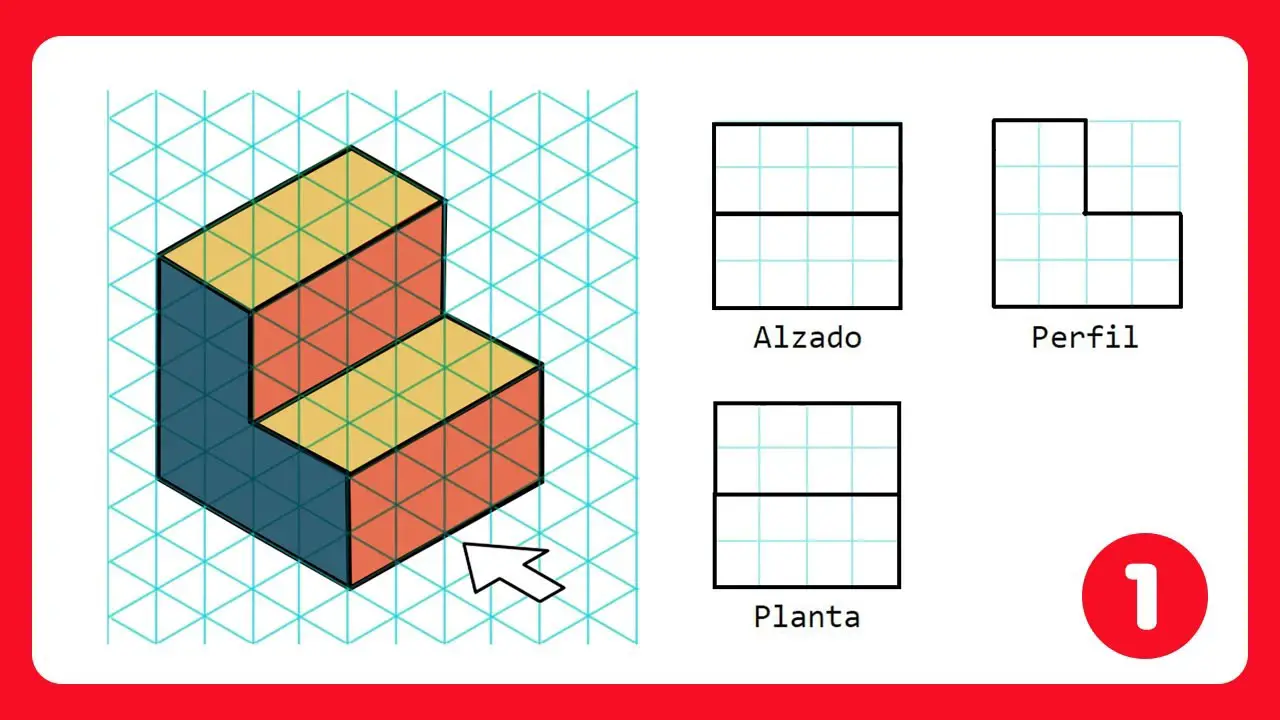 Cómo resolver ejercicios de alzado, planta y perfil fácilmente