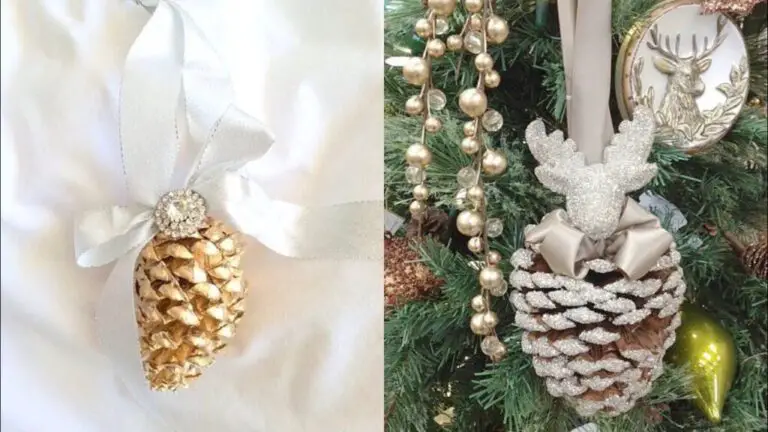 Las piñas de pino decoradas son una opción creativa y natural para ...