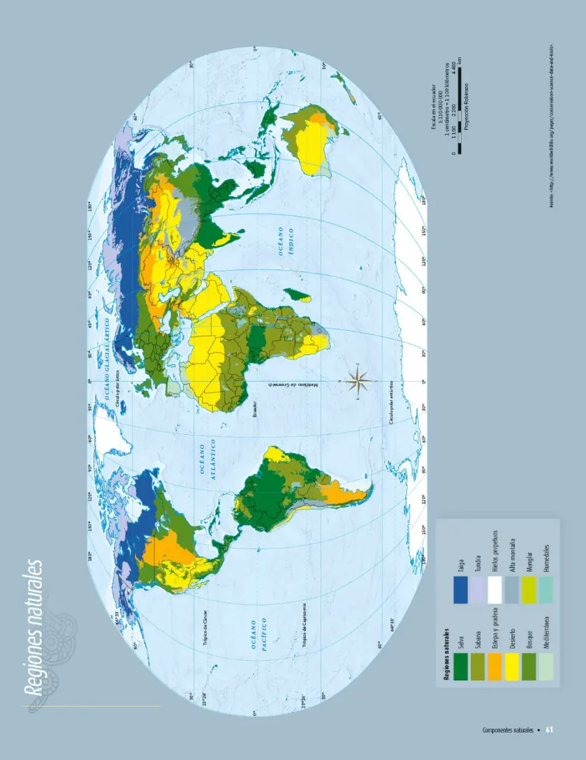 Las regiones naturales se ubican en diversos lugares geográficos del mundo